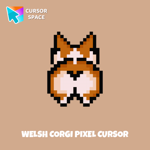 Welsh Corgi Pixel Cursor - Cursor Pack | Cursor Space